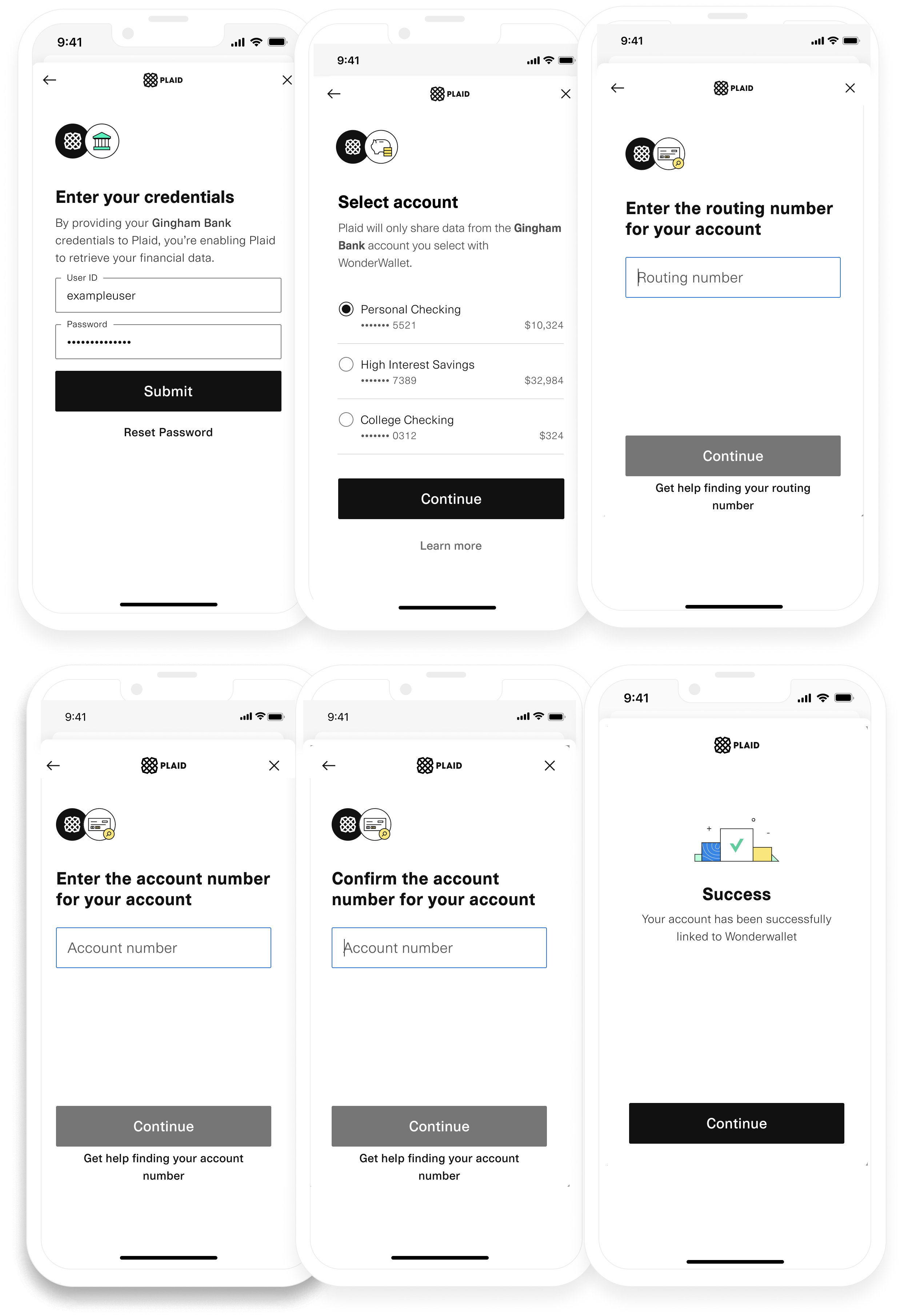 Auth - Instant Auth & Instant Match | Plaid Docs
